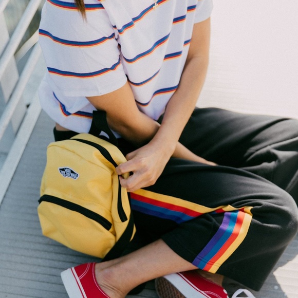Vans | Bags | Vans Logo Patch Mini Backpack Mustard Yellow | Poshmark